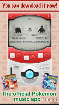 "Pokemon Jukebox" Android için çıktı