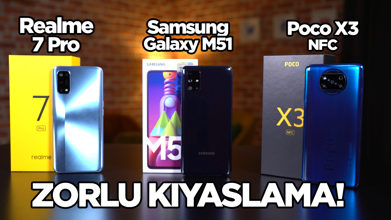 Poco X3 NFC vs Realme 7 Pro vs Galaxy M51 - ZORLU KIYASLAMA! - Hardware ...