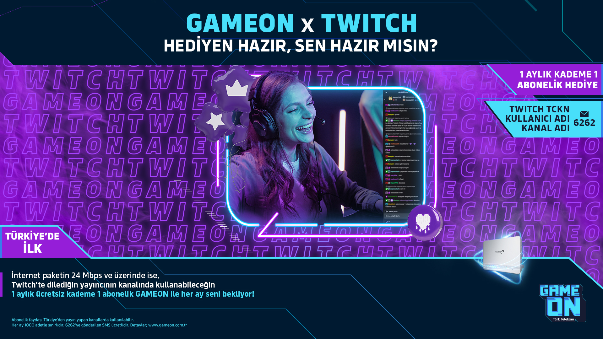 Türk Telekom Ücretsiz Twitch Aboneliği Dağıtıyor! - Hardware Plus - HWP
