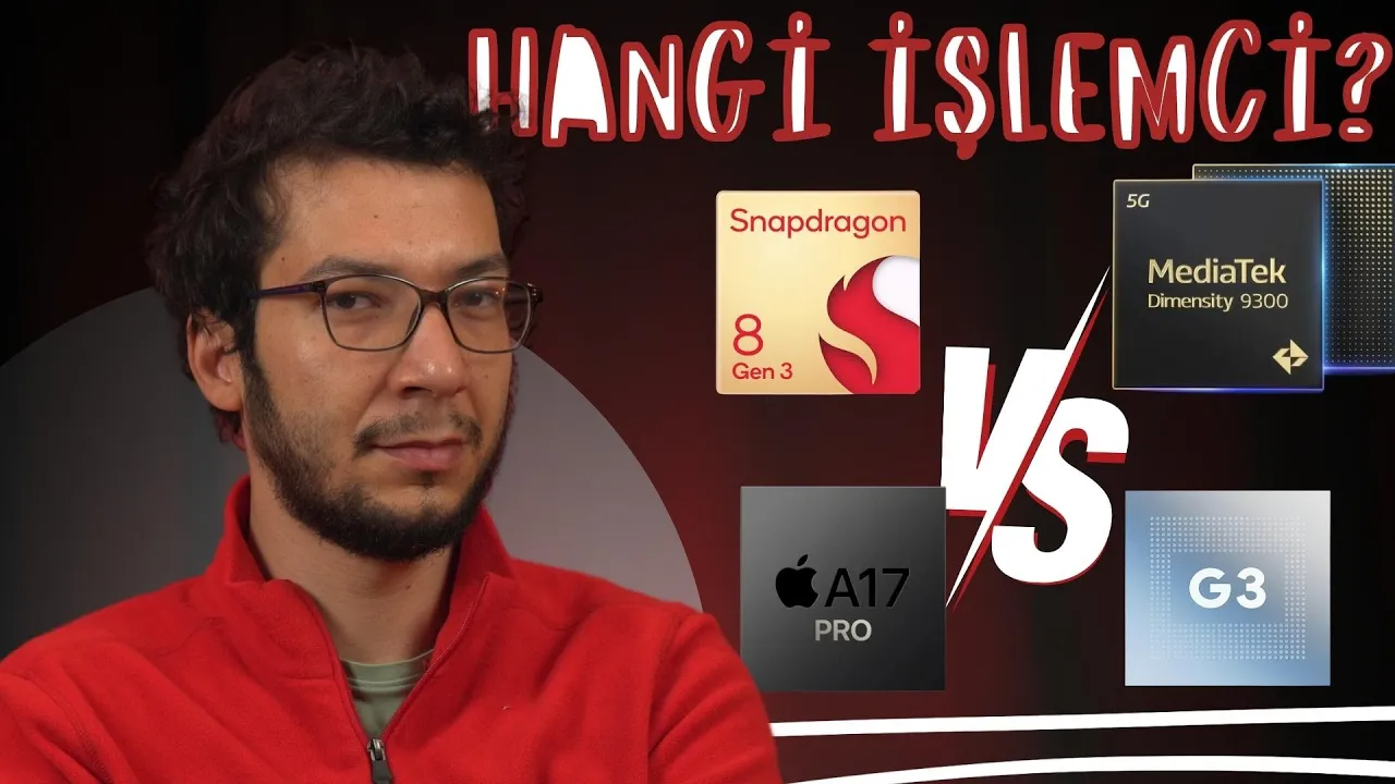 EN İYİ İŞLEMCİ HANGİSİ? | Snapdragon 8 Gen 3 vs. Apple A17 Pro vs. Dimensity 9300 vs. Tensor G3 ...