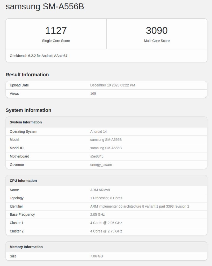 Galaxy A55 kendini gösterdi - Hardware Plus - HWP