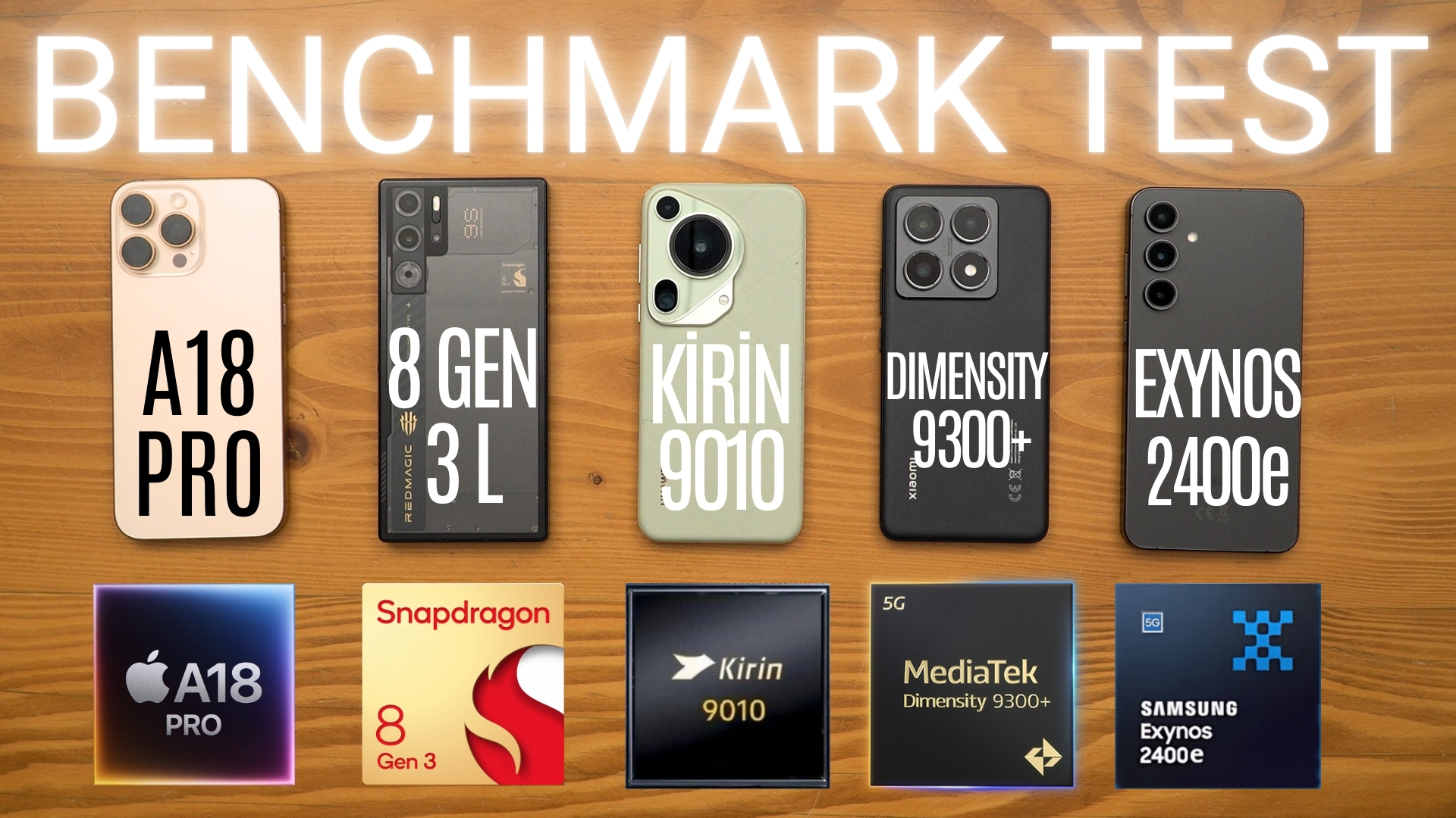 EN İYİ İŞLEMCİ HANGİSİ? | A18 Pro vs 8 Gen 3 Leading vs Kirin 9010 Dimenisty 9300+ vs Exynos ...