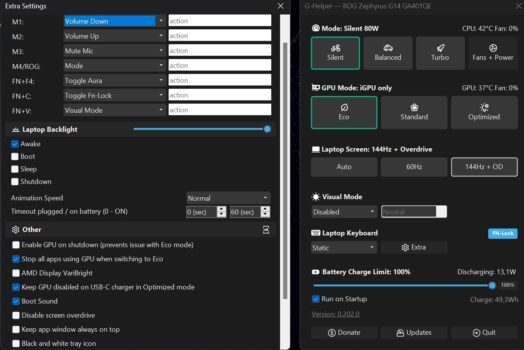 ASUS Armoury Crate alternatifi G-Helper ne işe yarar? - Hardware Plus - HWP