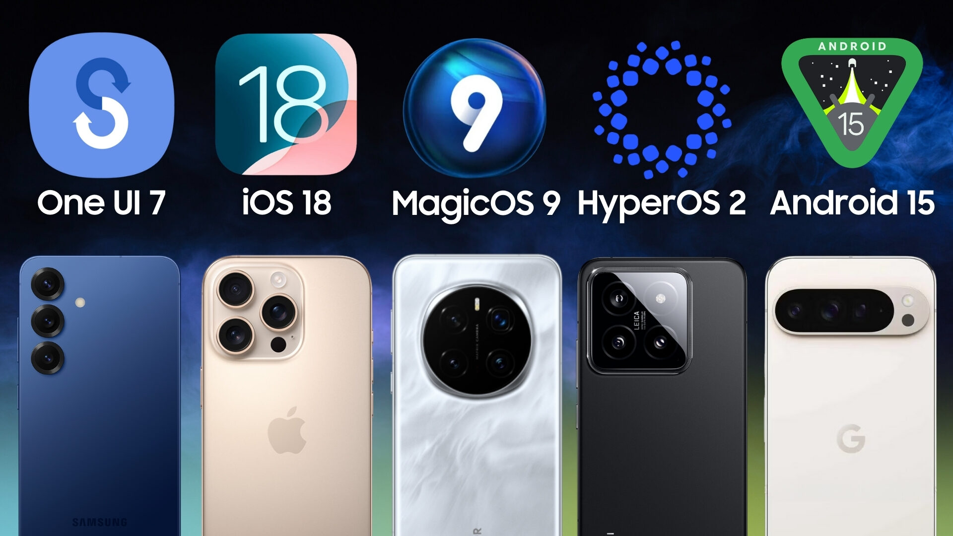 EN İYİ ARAYÜZ KİMDE? | One UI 7 vs iOS 18 vs MagicOS 9 vs HyperOS 2 vs EMUI 14 ve dahası ...