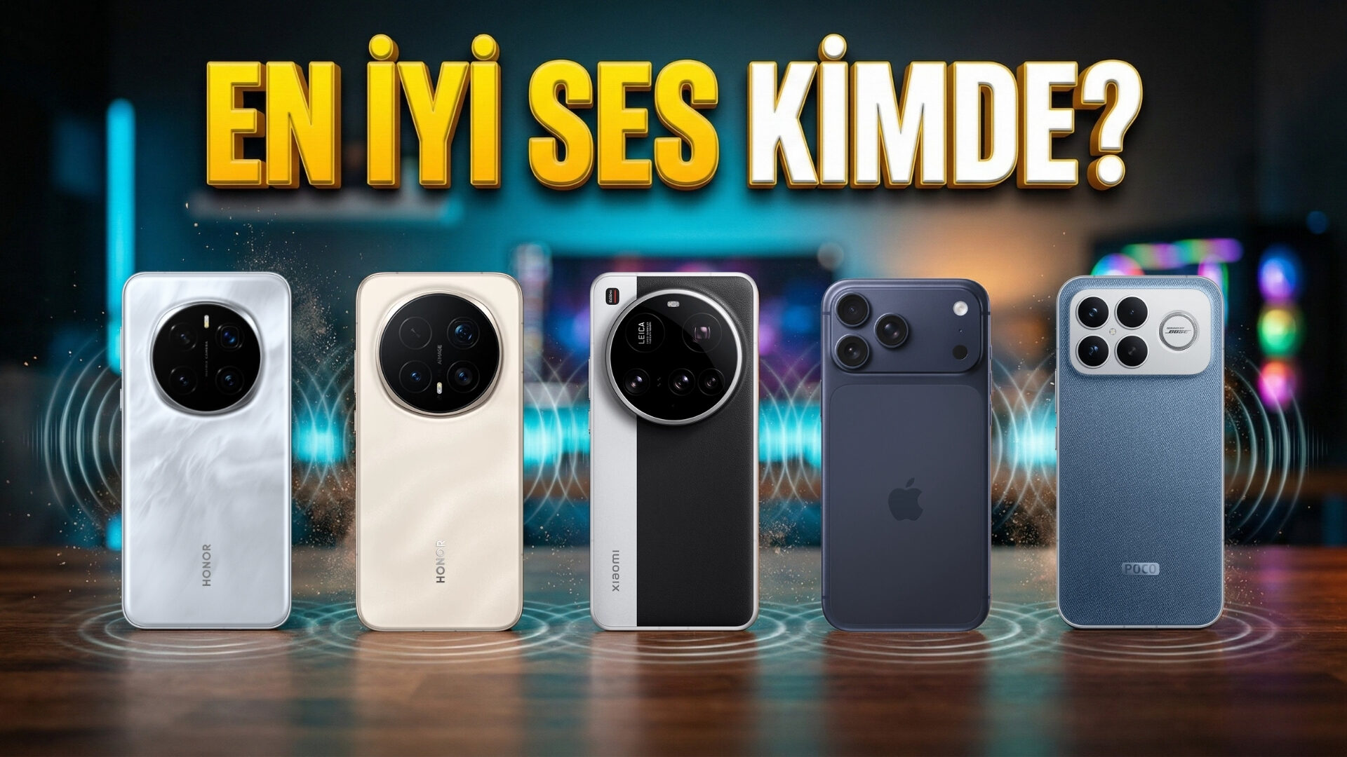 EN İYİ SES KİMDE? | Magic7 Pro vs Magic8 Pro vs Xiaomi 15 Ultra vs iPhone 17 Pro Max vs POCO F8 ...